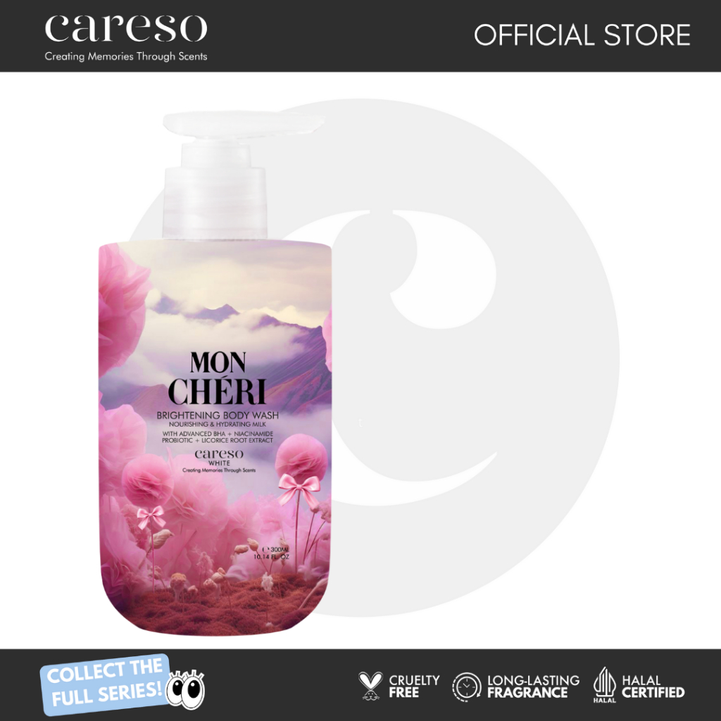 Jual CARESO - Mon Cheri Body Wash 300ML | Shopee Indonesia