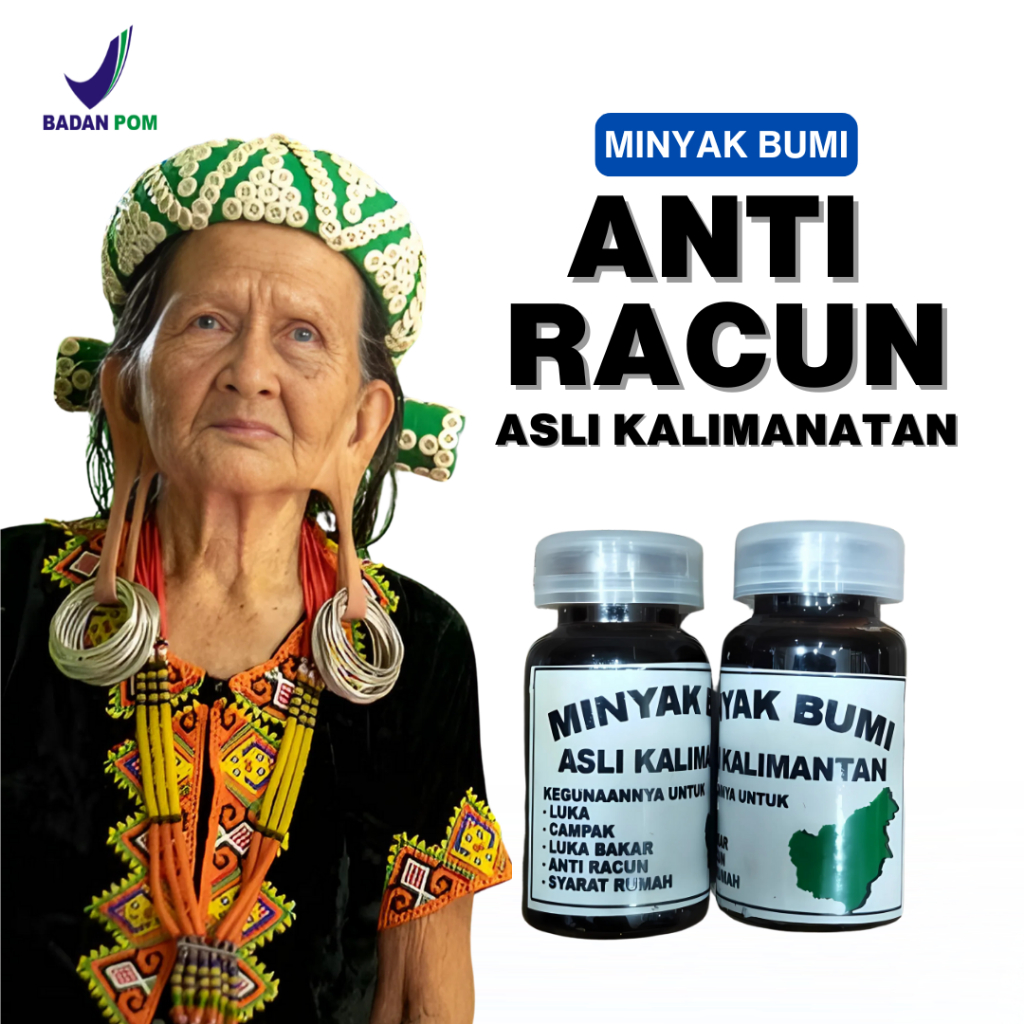 Jual Minyak Bumi Asli Kalimantan Original Anti Racun Campak Obat Luka ...