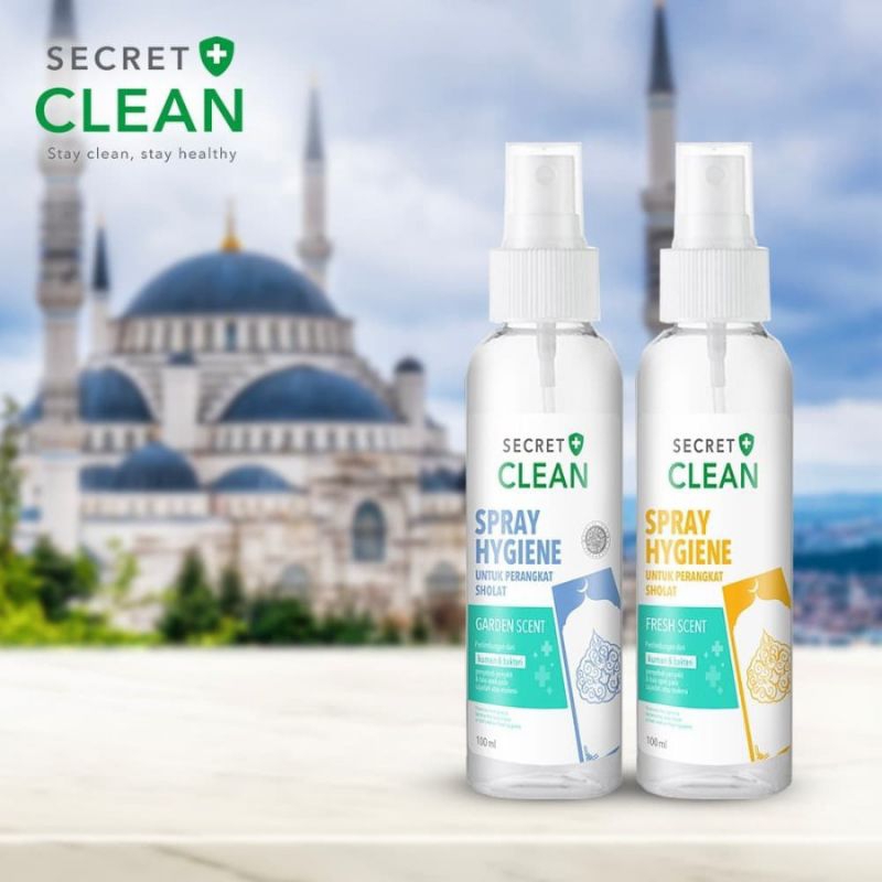 Jual Secret Clean Spray Hygiene untuk Perangkat Sholat Anti Kuman ...