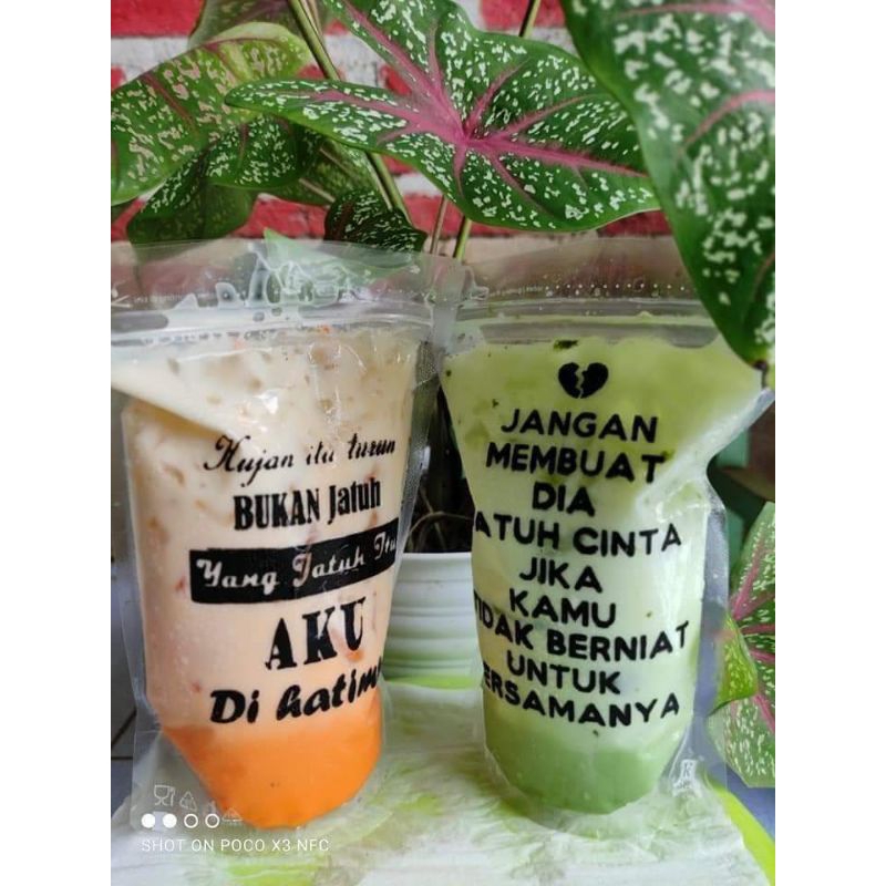 Jual STANDING POUCH MINUMAN 12x18 (350 ml) SABLON ISI 50 (Kualitas Anti ...