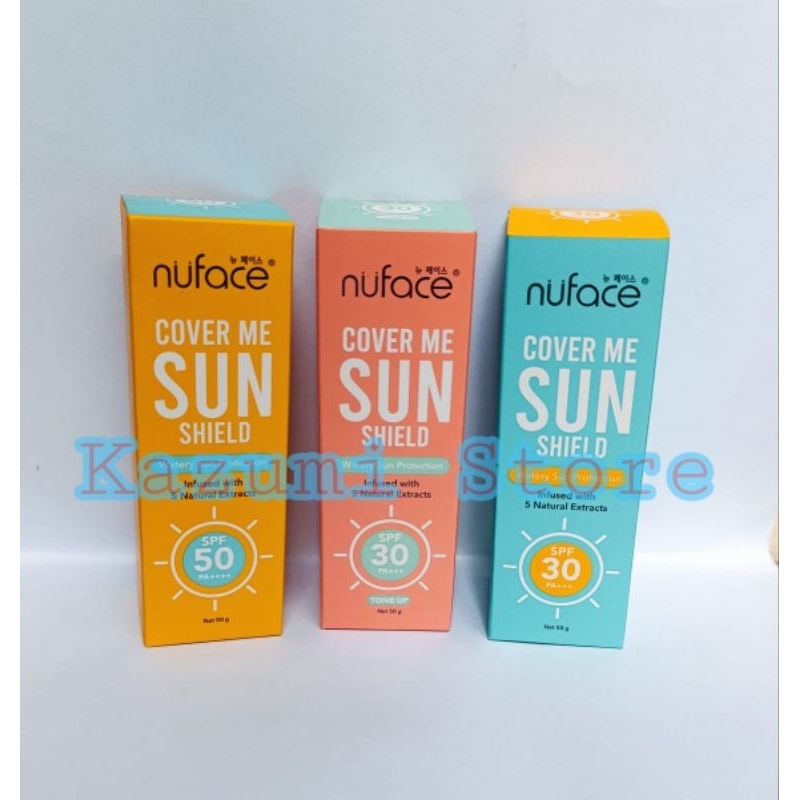 Jual Nuface Sunscreen Cover Me Sun Shield SPF 50 PA+++ | SPF 30 PA ...
