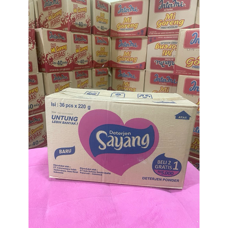 Jual [ 1 Dus ] Detergent Sayang Isi 36Pcs | Shopee Indonesia