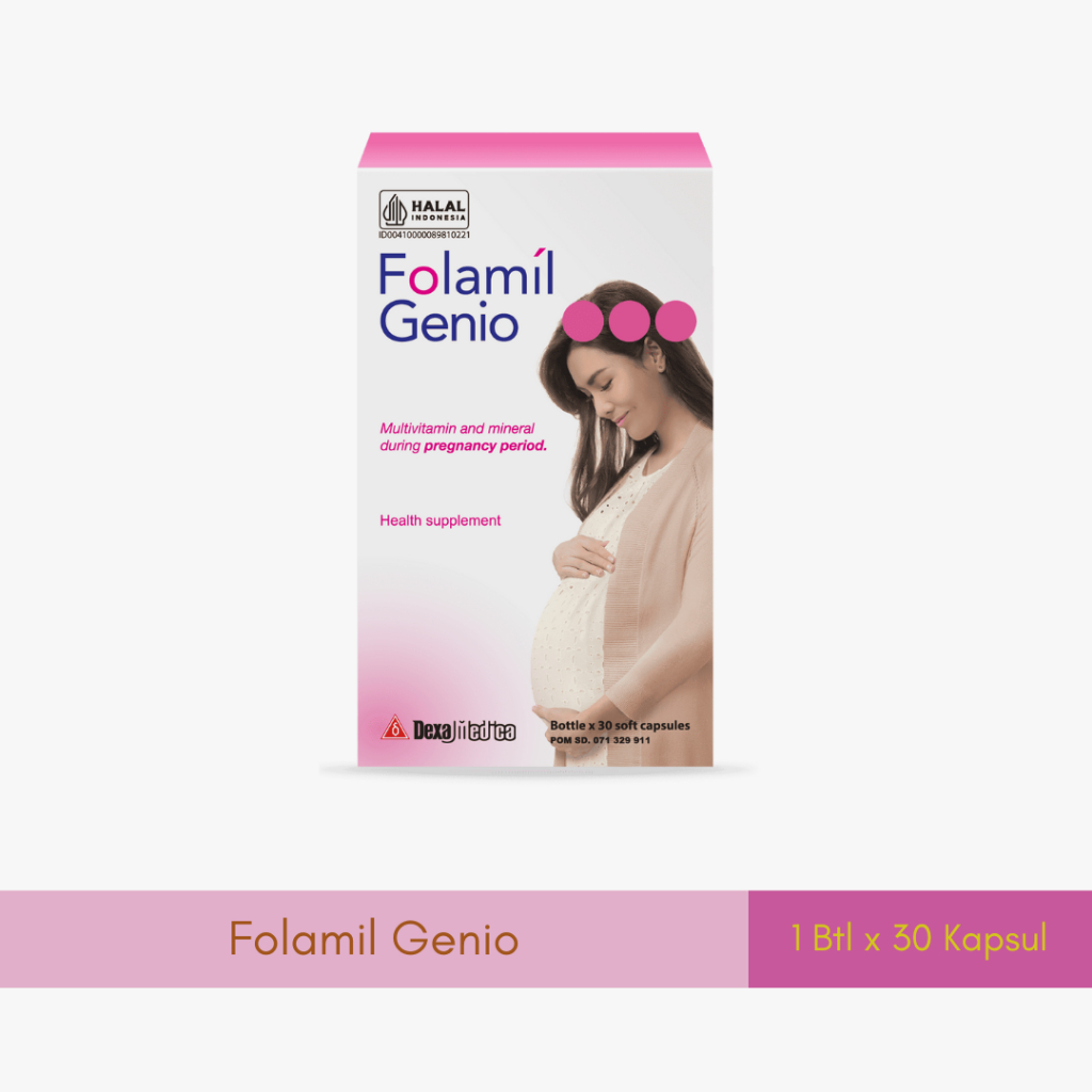 Jual Folamil Genio 30 Kapsul Vitamin Ibu Hamil Original | Shopee Indonesia