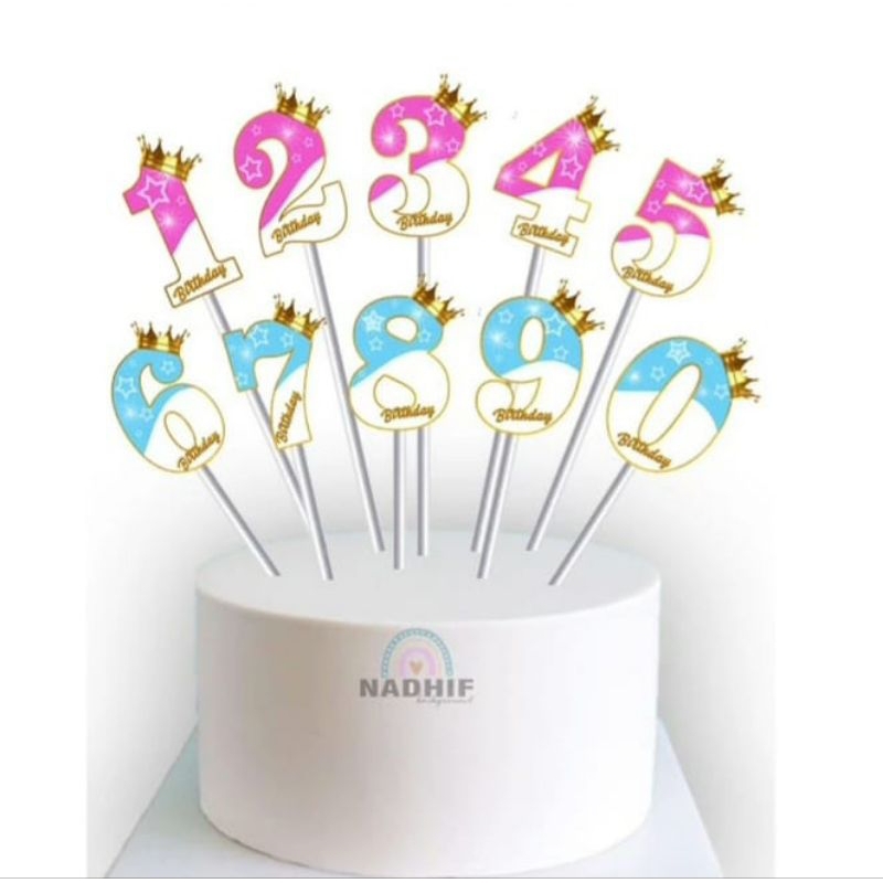 Jual Topper Angka, Topper cake, Hiasan kue ulang tahun Topper karakter ...