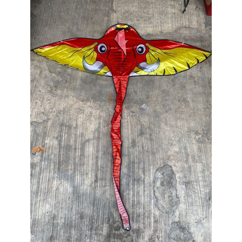 Jual layang layang kain parasut gajah layangan | Shopee Indonesia