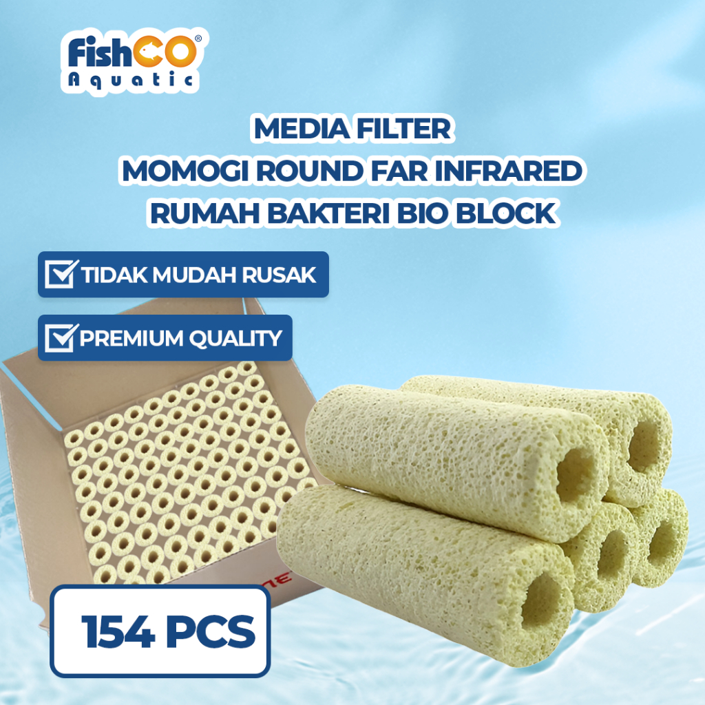 Jual Media Filter Momogi Round Far Infrared Rumah Bakteri Bio Block ISI ...