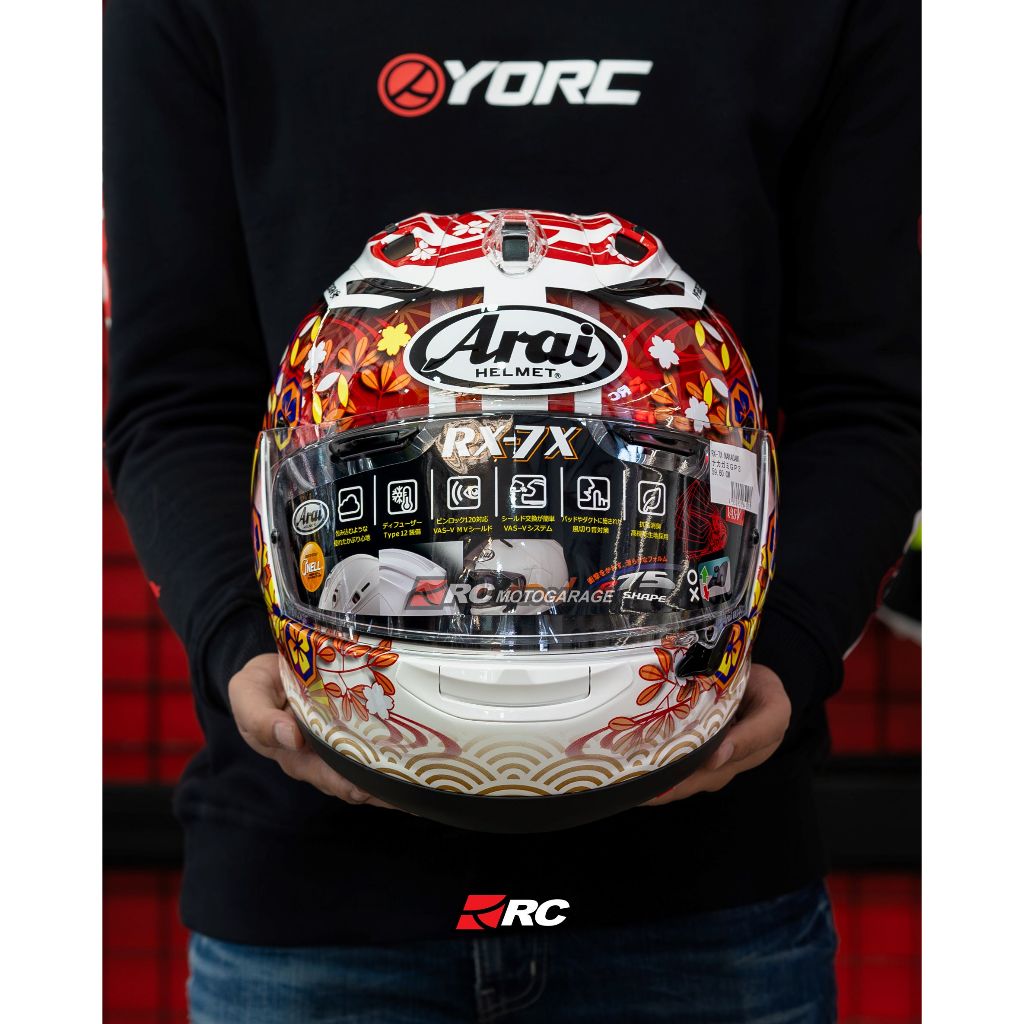 Jual Helm Motor Full Face - Arai RX7X Nakagami GP3 Original | Shopee ...