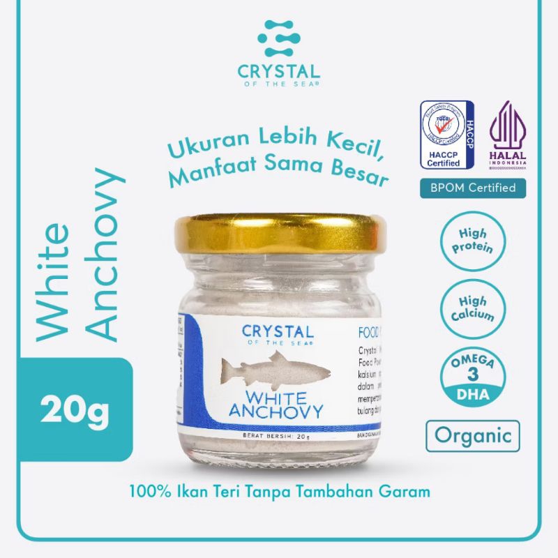 Jual crystal of the sea ☆white anchovy powder (20gr) | Shopee Indonesia