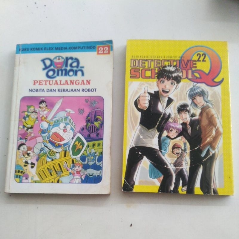 Jual BUKU KOMIK DORAEMON petualangan Nobita dan kerajaan robot ²² & DETECTIVE SCHOOL Q ²² ...