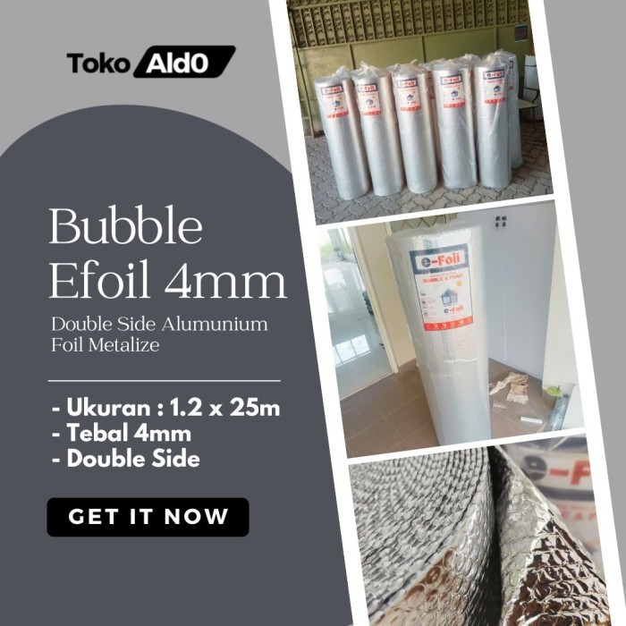 Jual Peredam Panas Atap - Alumunium Bubble E-Foil 4mm | Shopee Indonesia