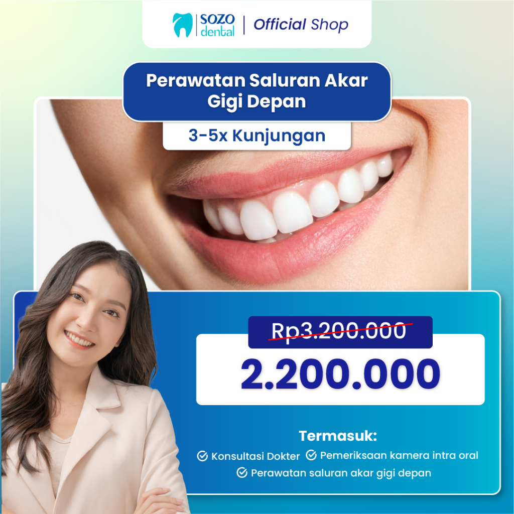 Jual PAKET Perawatan Saluran Akar Gigi Depan + Konsultasi Dokter Gigi + Pemeriksaan dengan ...