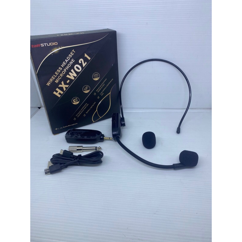 Jual Mic Bando wireless Taffstudio HX-W021 HX W021 2.4G mik dosen mic imam mic instruktur senam ...