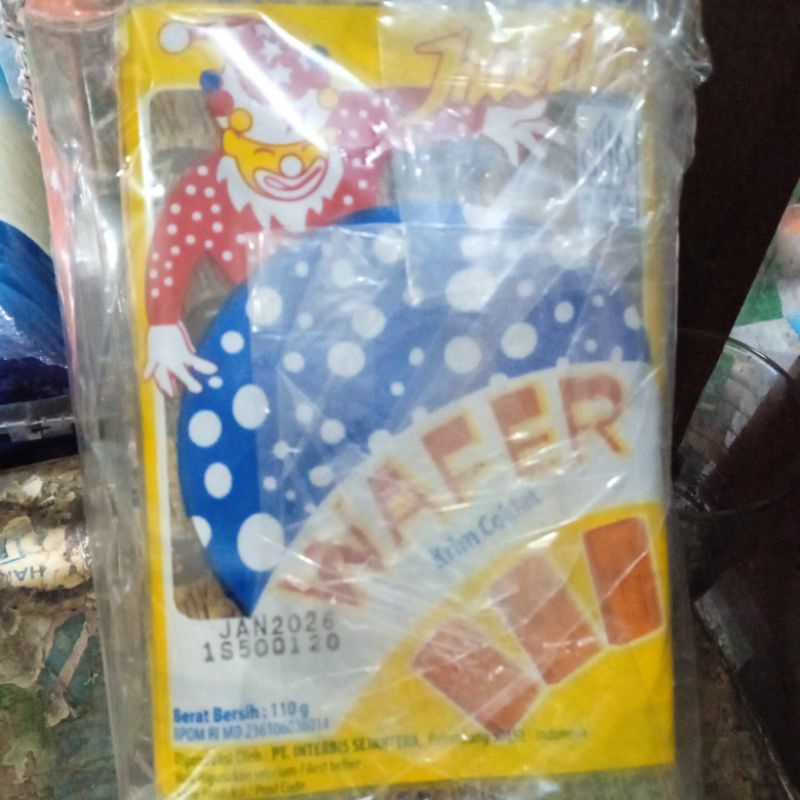 Jual wafer interbis roti es badut | Shopee Indonesia