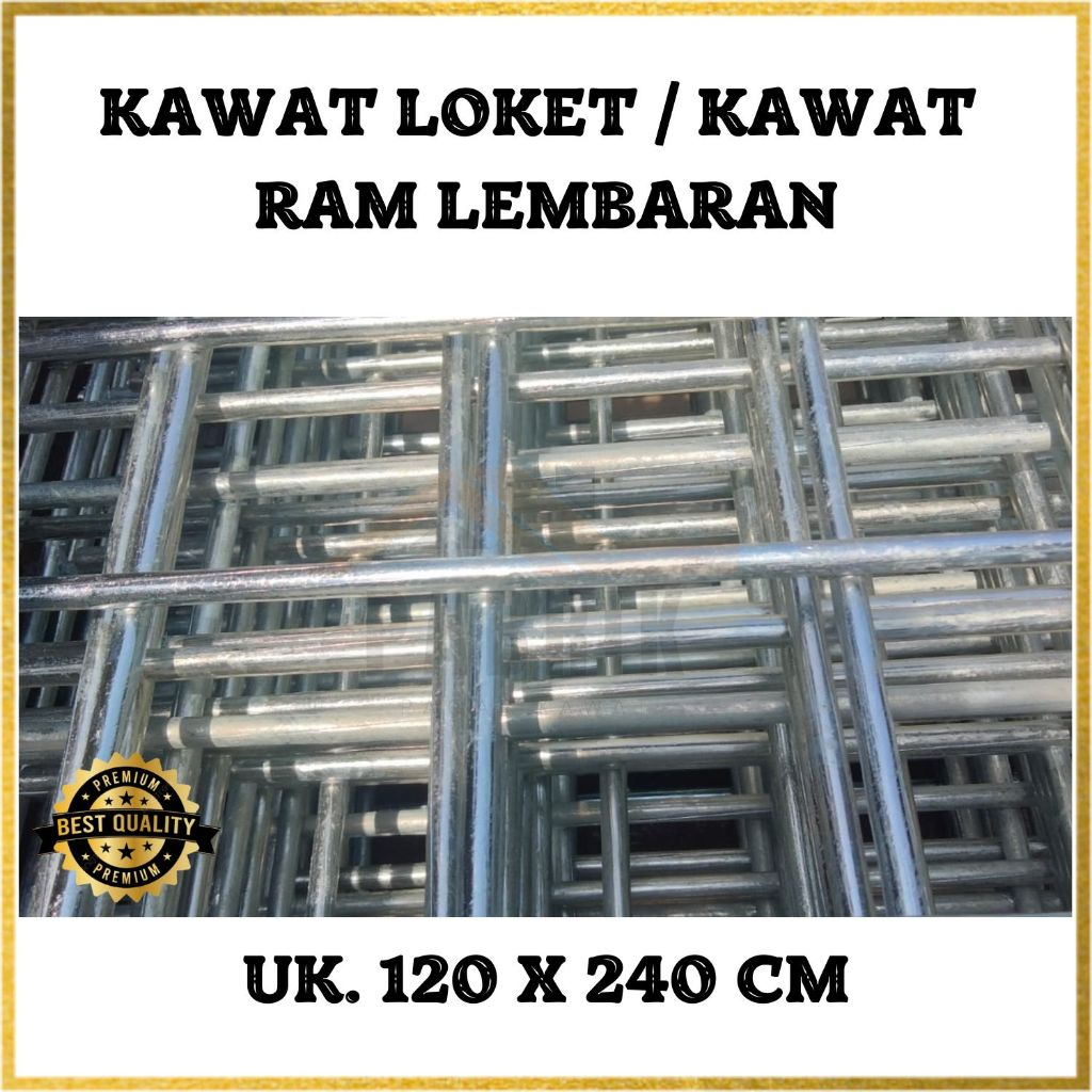 Jual KAWAT LOKET / KAWAT RAM MESH GALVANIS LEMBARAN | UK. 1,2 X 2,4 ...
