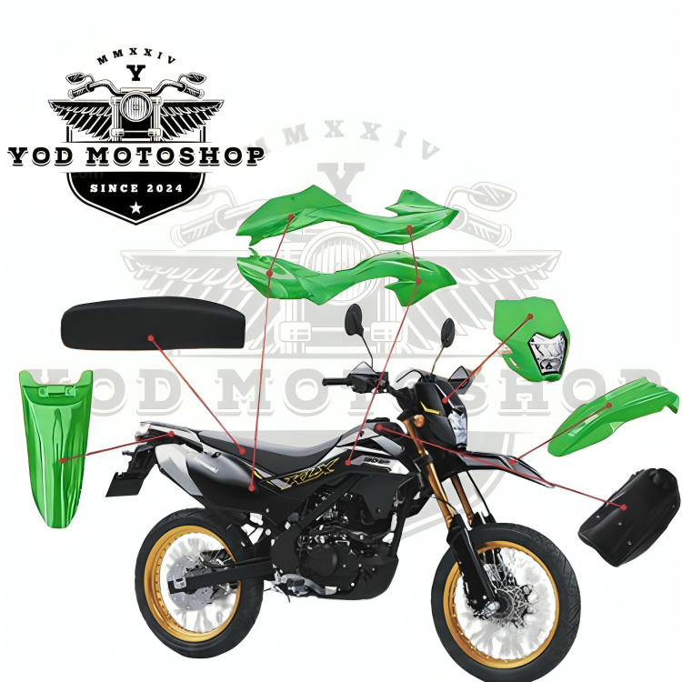 Jual Body Full Set / Body Kit Plastik Motor KAWASAKI KLX 150 SM SE 2024 ...