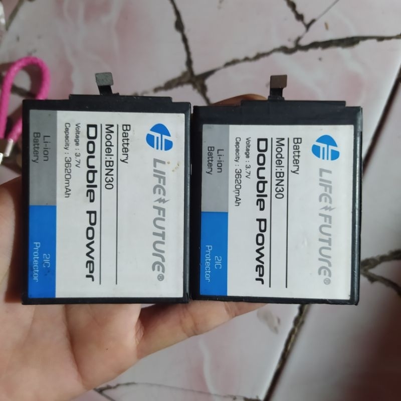 Jual battery batre redmi 4a bn30 doble power life future | Shopee Indonesia