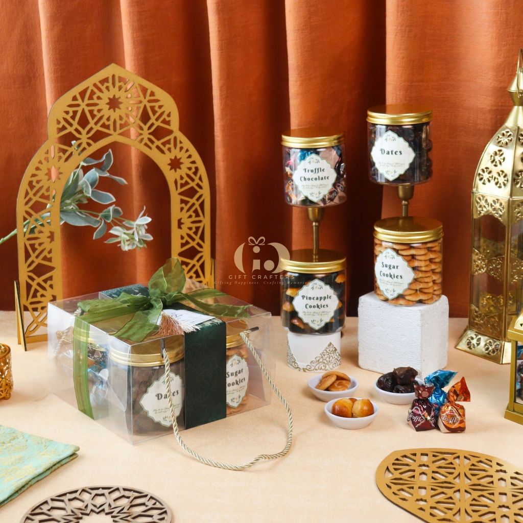 Jual Hampers Box Mika Premium Isi 4 Kue (Sugar Cookies, Nastar, Coklat ...
