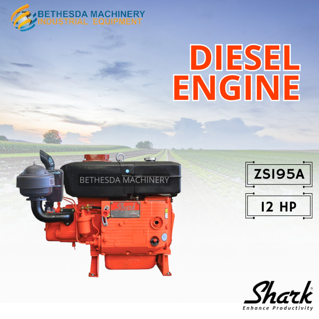 Jual Mesin Penggerak solar 12 HP / 12 PK Diesel Engine Shark ZS 195 | Shopee Indonesia