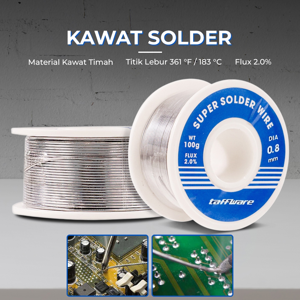 Jual Timah Solder 0.8mm 100gr Kawat Timah Solder Roll Soldering Timah ...