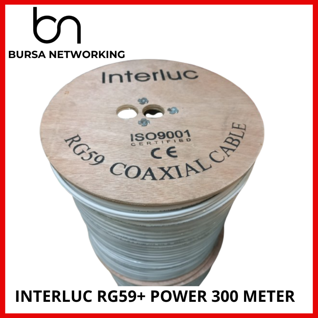 Jual Kabel CCTV Interluc RG59 Plus Power 300 Meter KABEL RG59 | Shopee ...