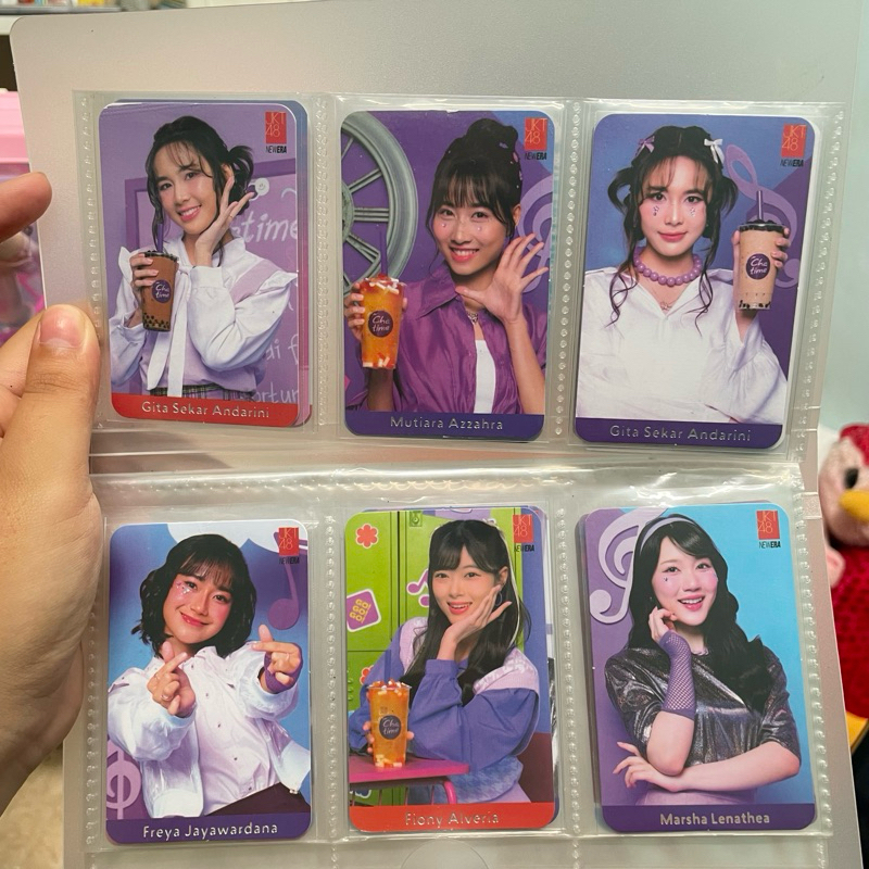 Jual Photocard Pc JKT48 Chatime Freya, Gita, Marsha, Muthe, Fiony ...