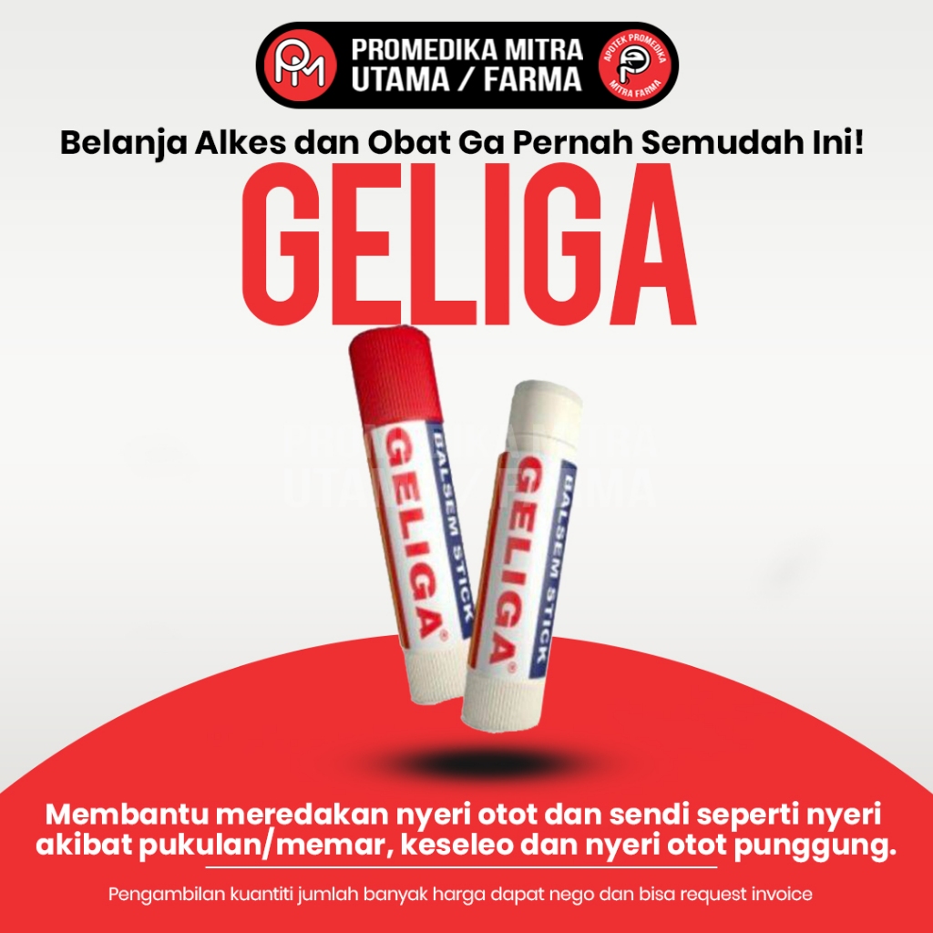 Jual Balsem Stick Geliga 10 gram / Pereda Nyeri Otot dan Sendi / Stik ...