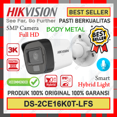 Jual CCTV Hikvision 5MP OUTDOOR Smart Light DS-2CE16K0T-LFS Built-in MIC Body METAL Garansi ...