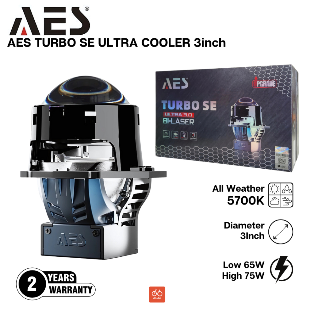 Jual Bi-laser Biled Projector AES Turbo SE Ultra Cooler 3 Inch TIR ...