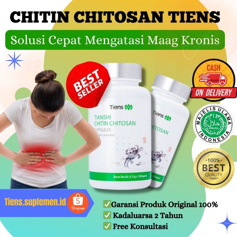 Jual Paket Asam Lambung Chitin Chitosan Suplemen Untuk Mengatasi Asam ...