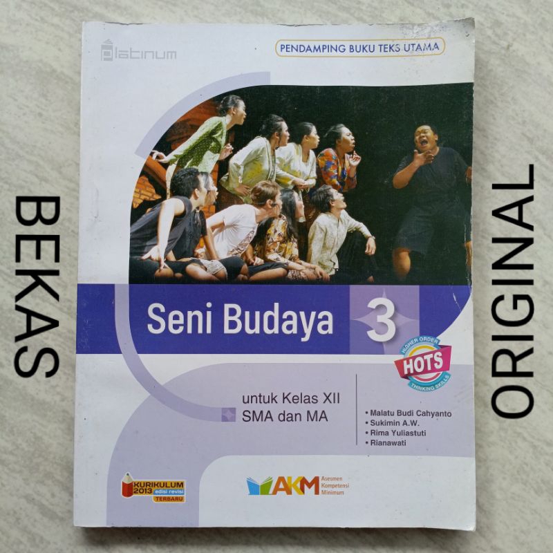 Jual Buku Seni Budaya Kelas 12 XII 3 III SMA MA Penerbit Platinum Tiga Serangkai Kurikulum 2013 ...