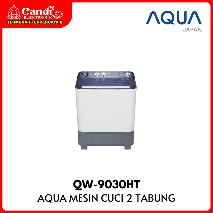 Jual AQUA Mesin Cuci 2 Tabung Kapasitas 9 Kg Hijab Mode Fresh Air ...