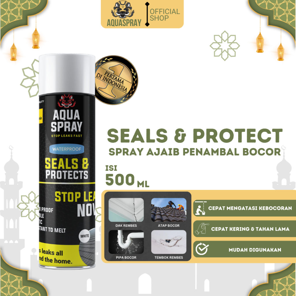 Jual Aqua Spray | Seal And Protect | Cairan Anti Bocor | Rubber Sealant ...