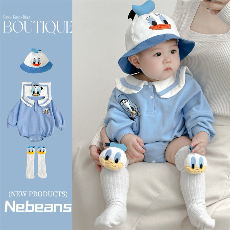 Jual Set 3pcs Donald Duck / Baju Set Bayi Anak Laki Laki Lucu Karakter ...