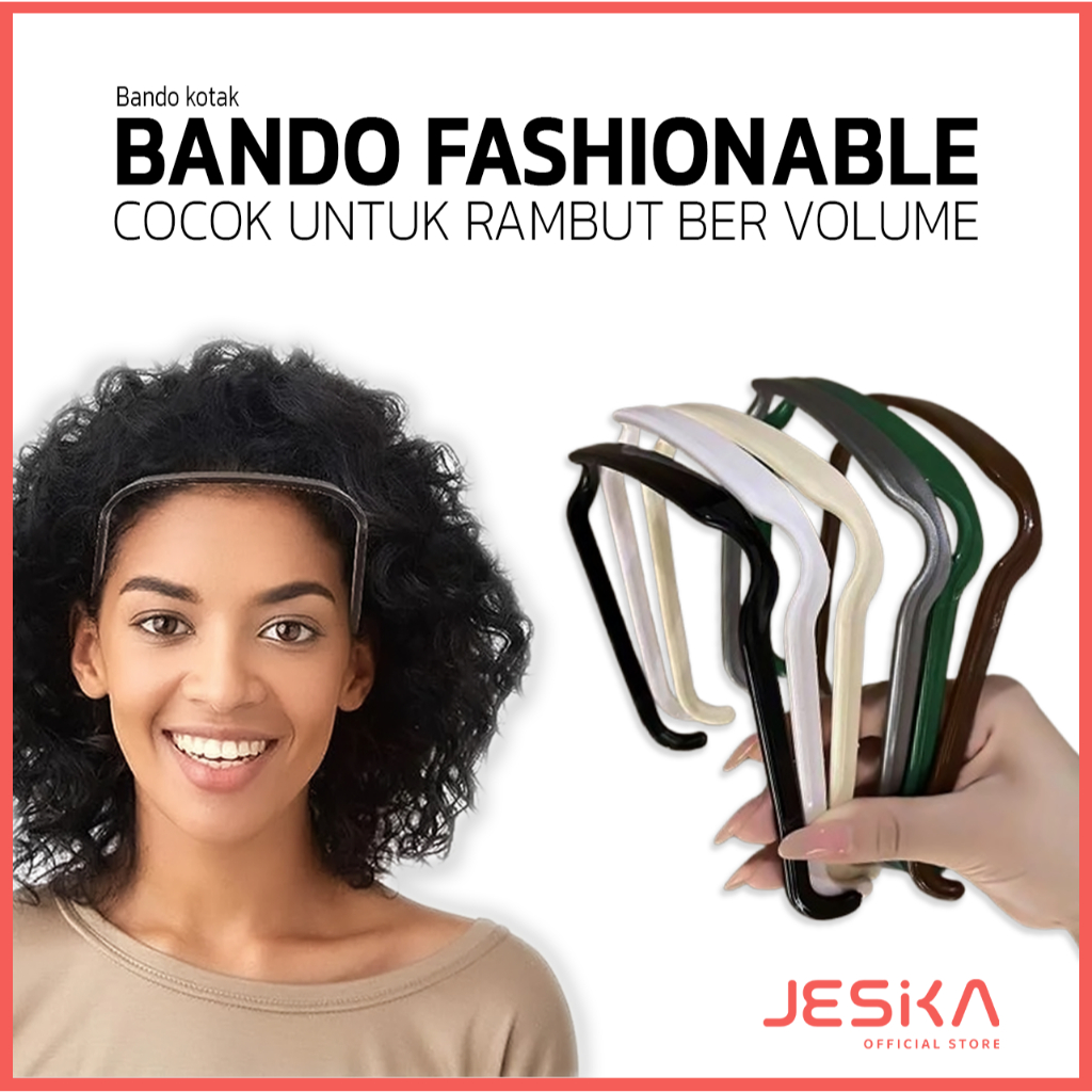 Jual Bando kotak bentuk persegi bando model kacamata polos headband ...