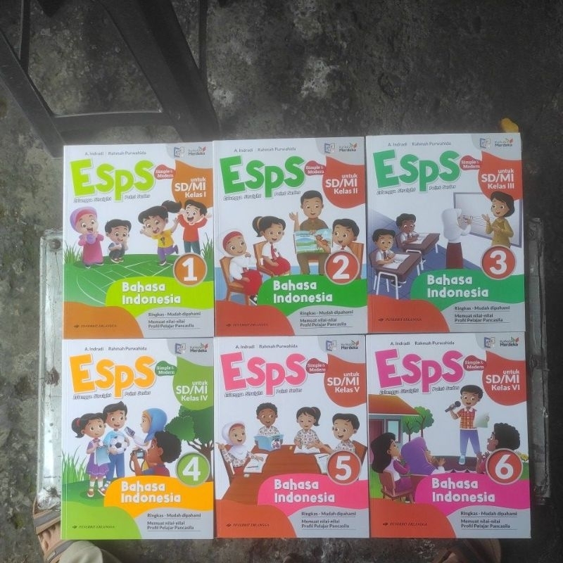 Jual ESPS BAHASA INDONESIA kelas : 1,2,3,4,5,6,ERLANGGA, kurikulum merdeka | Shopee Indonesia