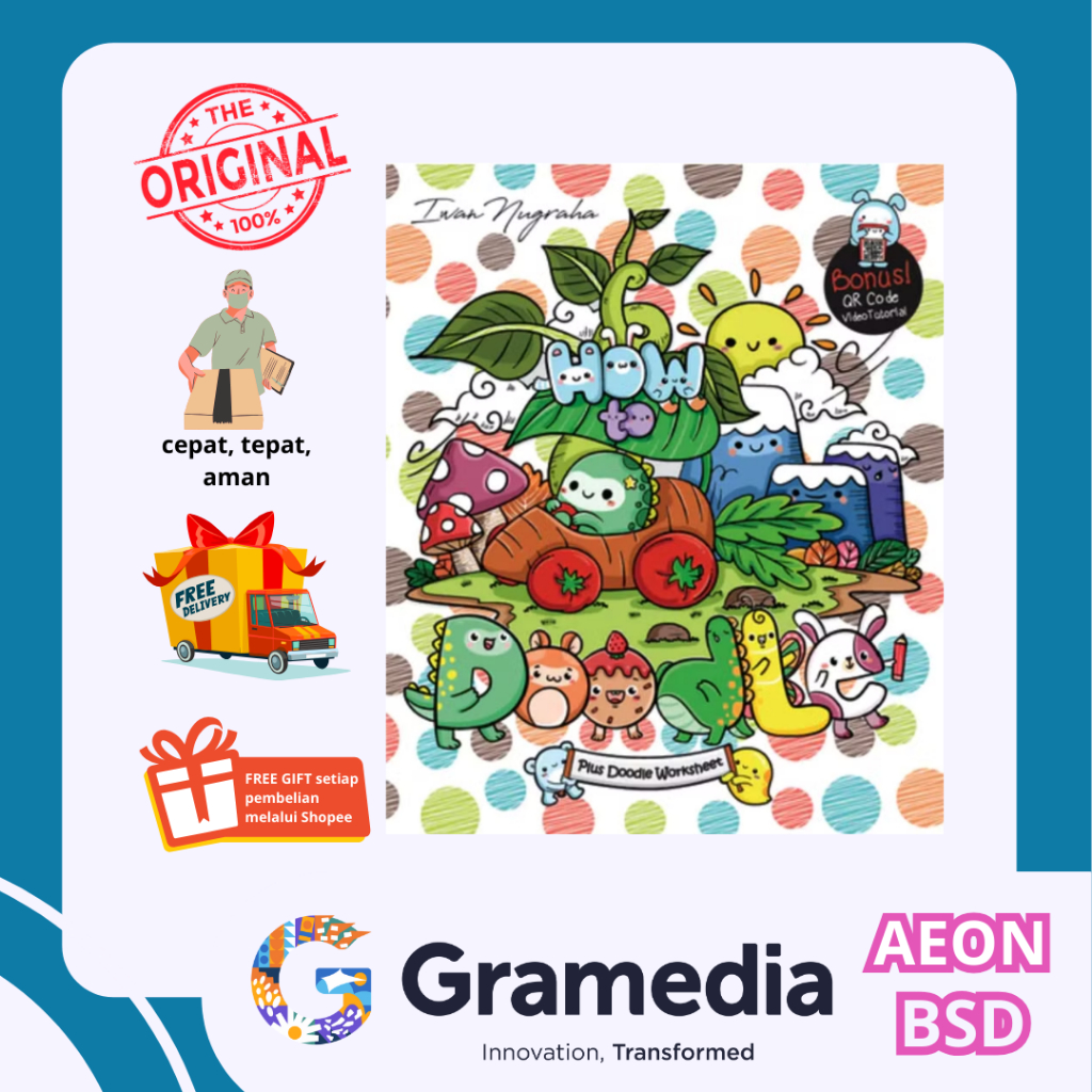 Jual GRAMEDIA BSD CITY - How to Doodle Plus Doodle Worksheet Gavin's ...
