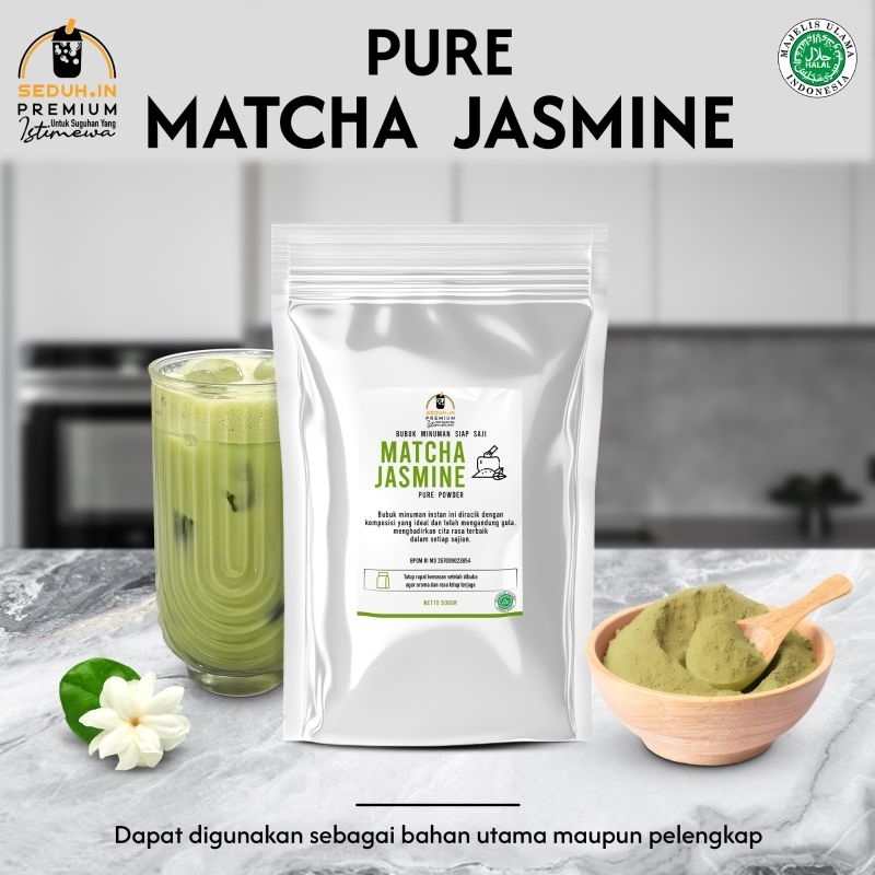 Jual 500 Gram - Matcha Jepang Jasmine Pure - Tanpa Gula / Bubuk Minuman ...