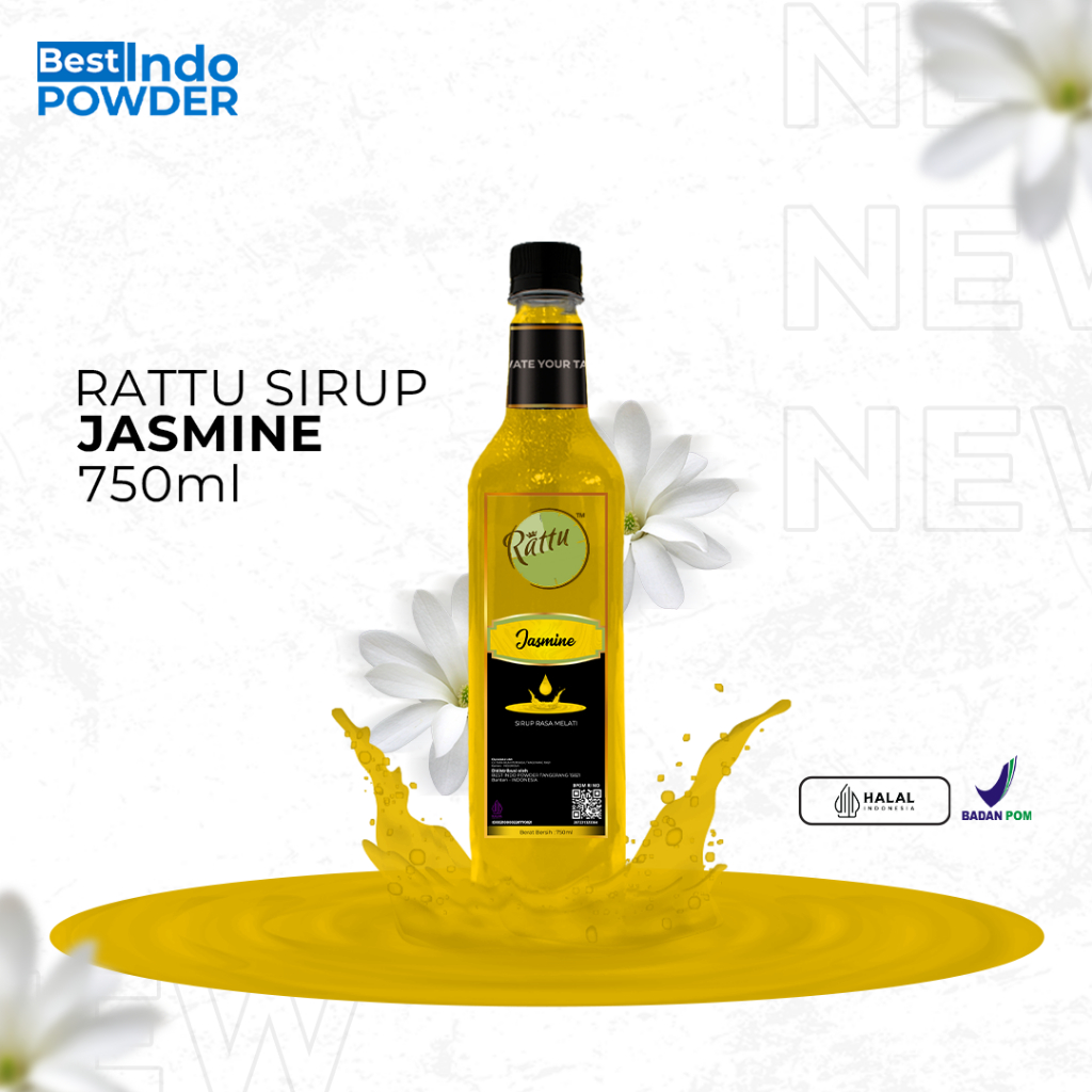 Jual SIRUP MELATI / SYRUP JASMINE RATTU BEVERAGE 750ml | Shopee Indonesia