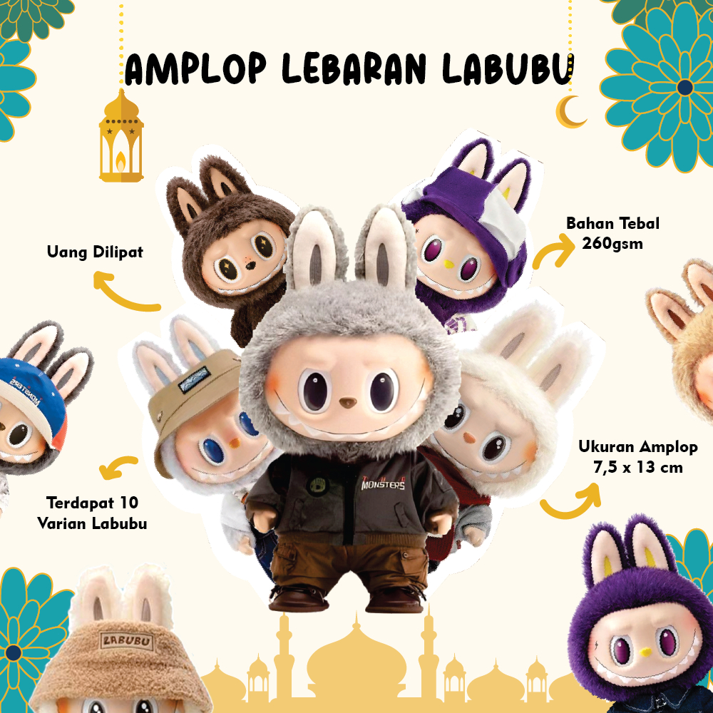 Jual EasyPrint92 Amplop Gift Labubu 3D 2025 Angpau Labubu Bahan Tebal ...