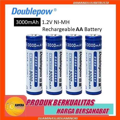 Jual Doublepow Baterai 1.2v AA 2A / AAA 3A rechargeable battery Isi ...