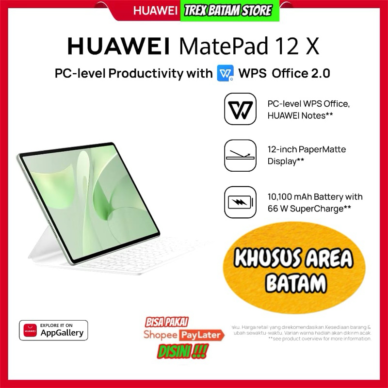 Jual HUAWEI MATEPAD 12 X NEW 2025 GARANSI RESMI [ BATAM ] | Shopee ...