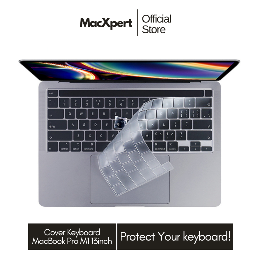 Jual MacBook Cover Keyboard Protector Pro M1 13 Inch 2020 A2338 A2289 ...