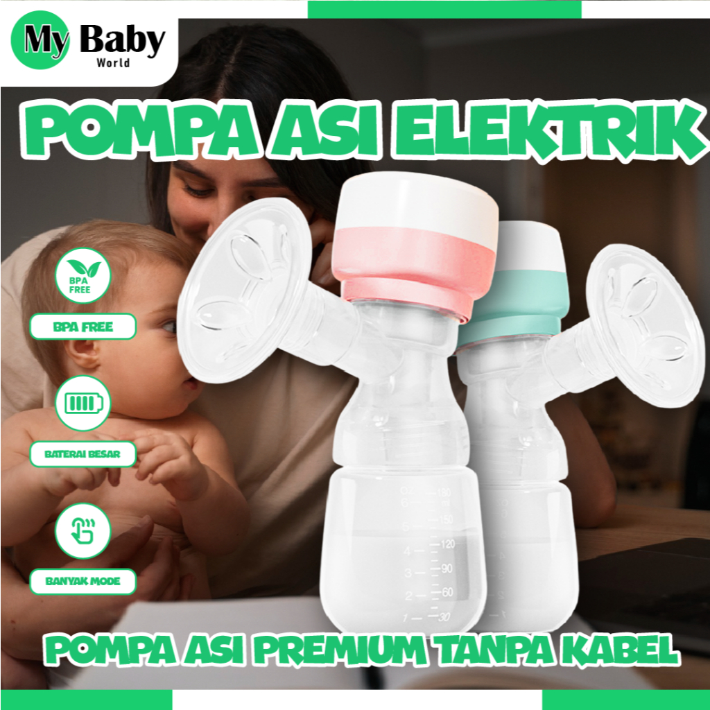 Jual POMPA ASI PORTABLE ELEKTRIK BreastPump Electric Single Otomatis ...