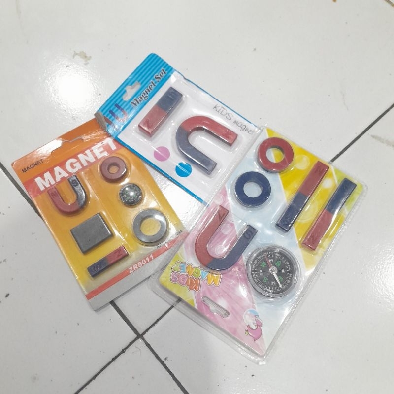 Jual MAGNET SET KOMPAS / MAGNET BATANGAN UNTUK PRAKTEK ANAK SEKOLAH ...
