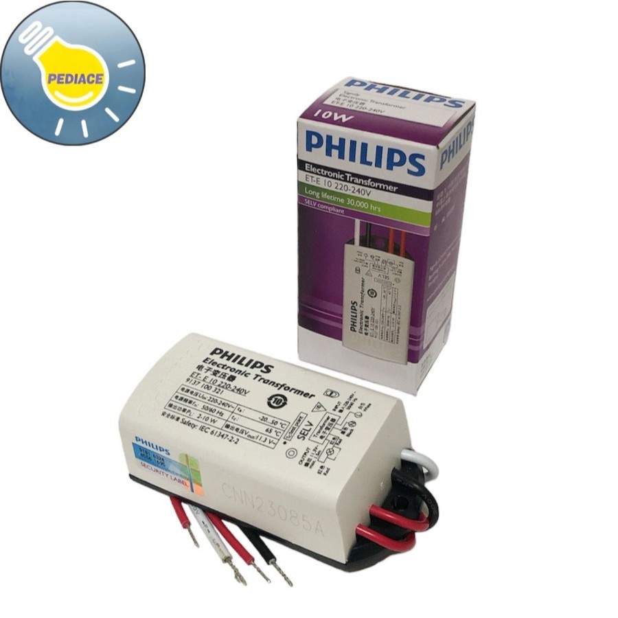 Jual PHILIPS BALLAST TRAFO ELECTRONIC TRANSFORMER 10 Watt ET-E 10W/220 ...