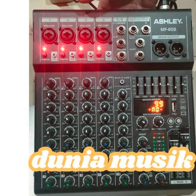 Jual MIXER AUDIO ASHLEY MF602 MF 602 ORIGINAL | Shopee Indonesia