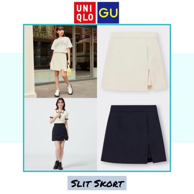 Jual GU uniqlo white skort | Shopee Indonesia