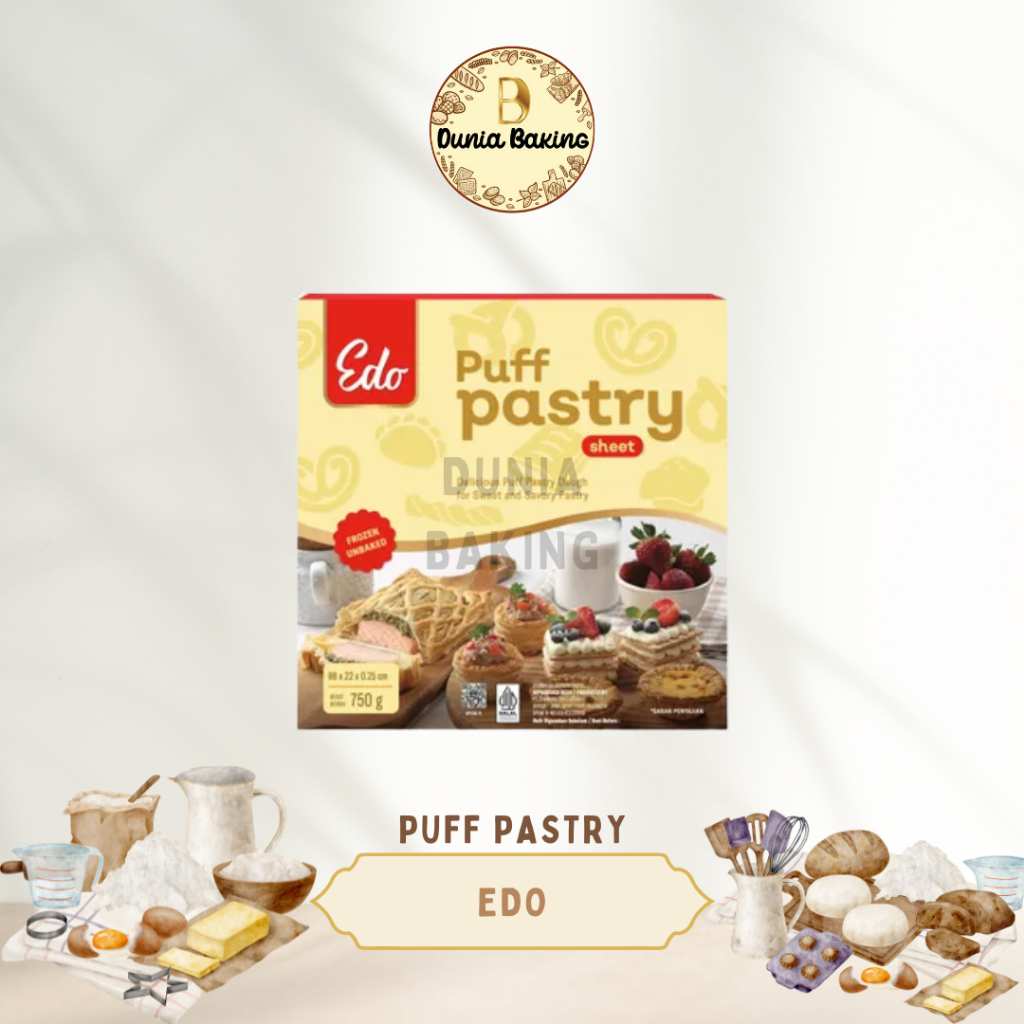 Jual Edo puff pastry 750gr | Puff pastry - INSTANG SAJA | Shopee Indonesia