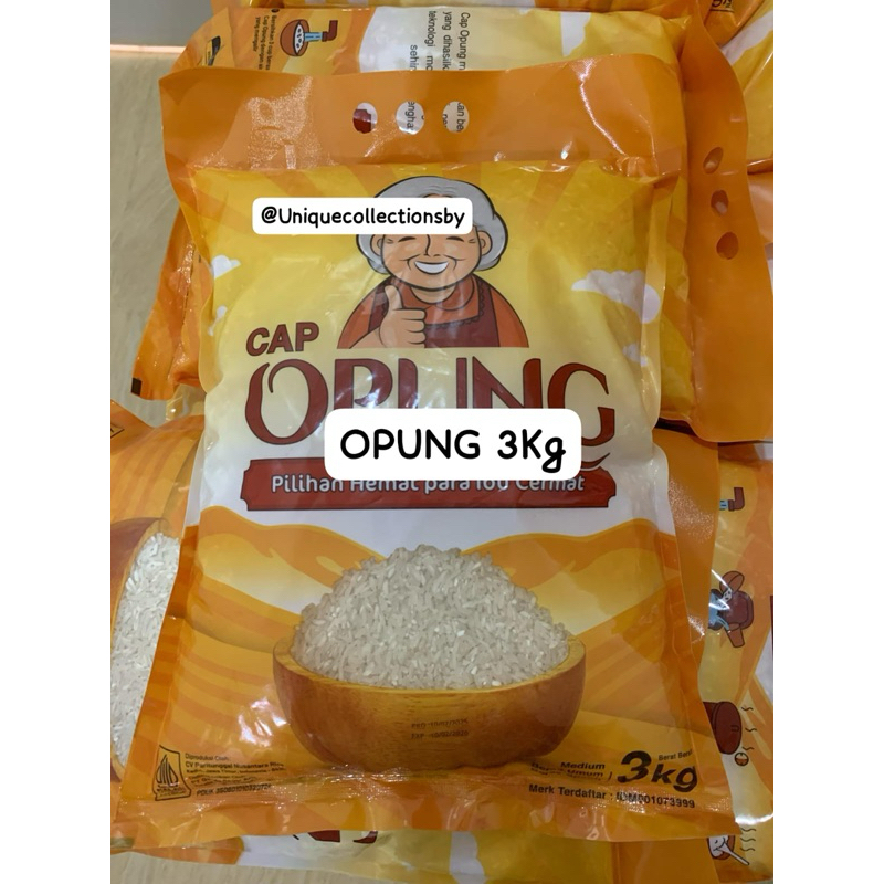 Jual Beras Pulen Premium 3Kg Cap Opung Surabaya (INSTANT Dan CARGO ...