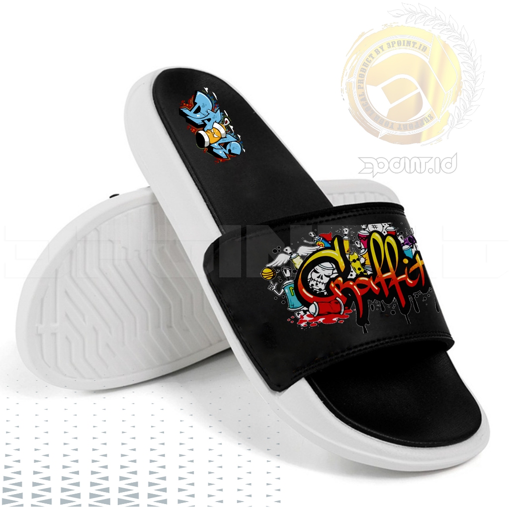 Jual Sandal Slide Pria GRAFTY / Sandal Slop Pria / Sendal Selop Pria ...